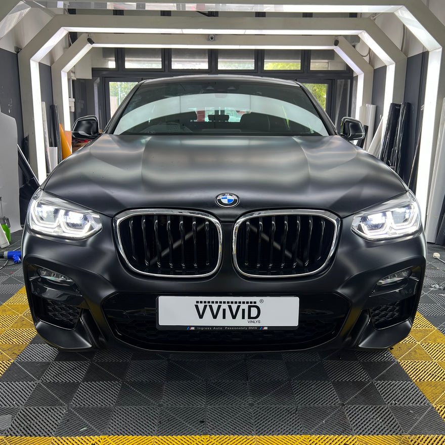 VViViD+ Satin Black Premium Automotive Vinyl Wrap | The VViViD Shop