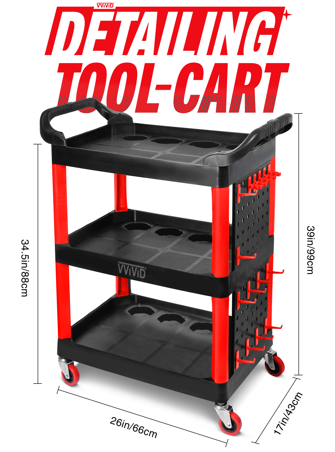 Detailing Tool Cart - Heavy Duty (MCF) | The VViViD Shop