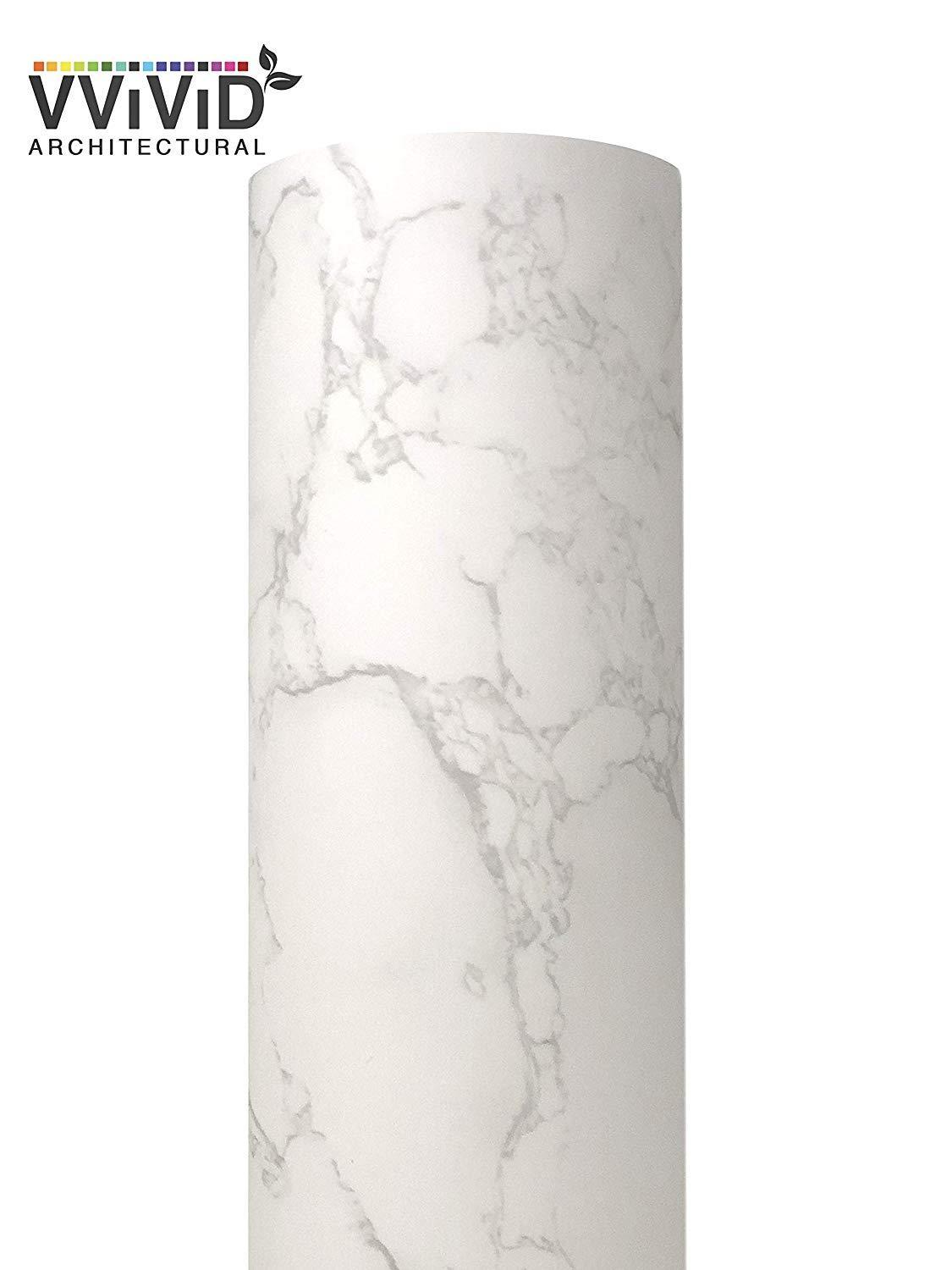 VViViD Carrara White Marble Matte Architectural Film | The VViViD Shop