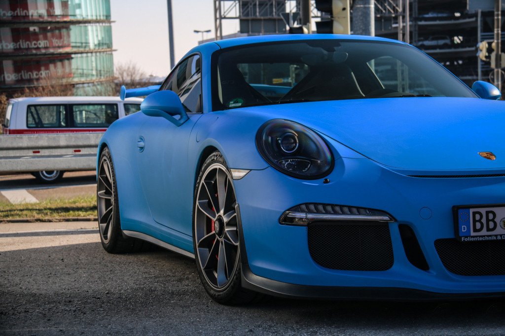 VViViD+ Matte Smurf Blue (Riviera Porsche GT3 Blue) Vinyl Wrap | The ...