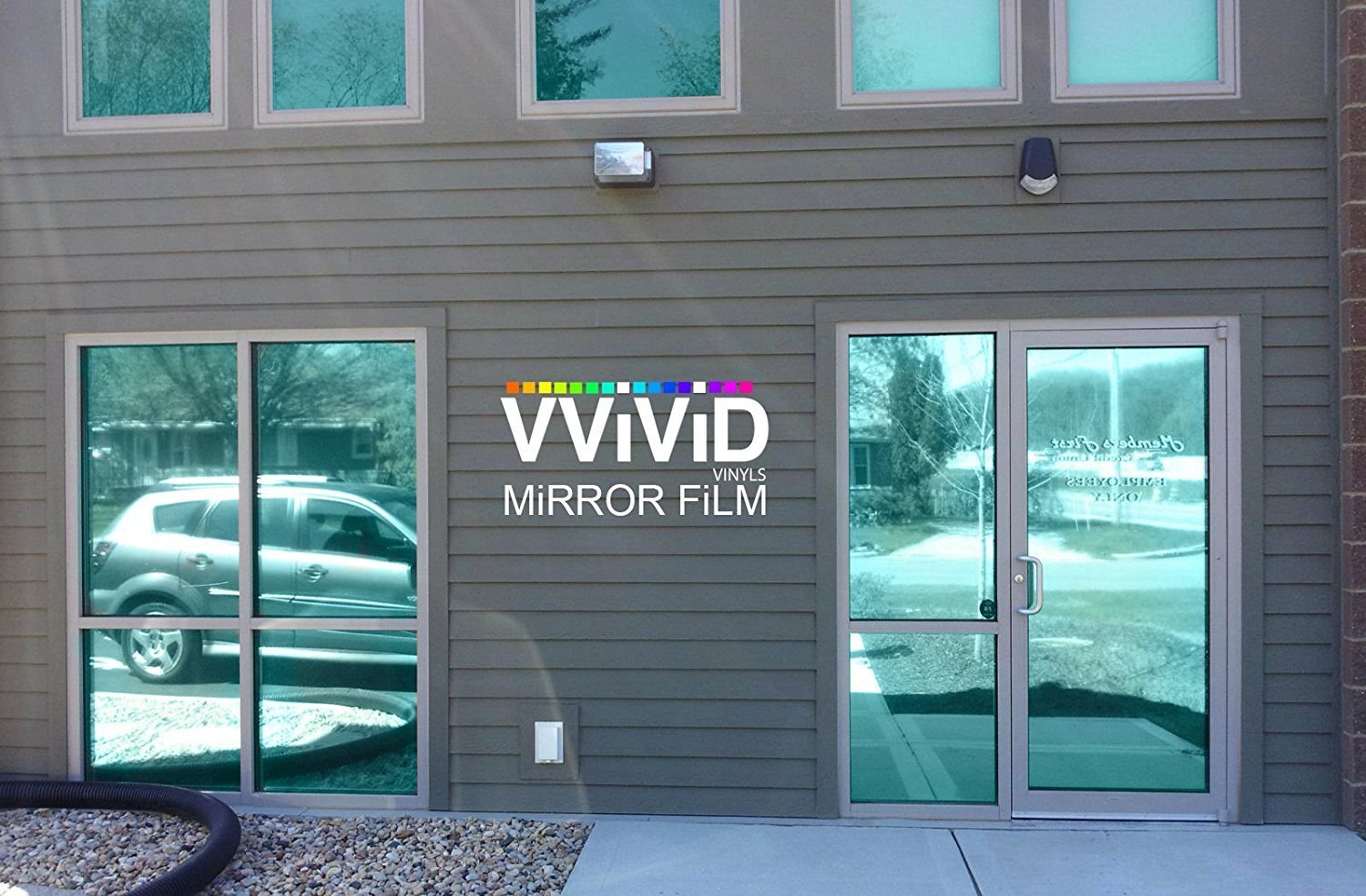 Blue One-Way Mirror Finish Window Privacy Vinyl | The VViViD Shop