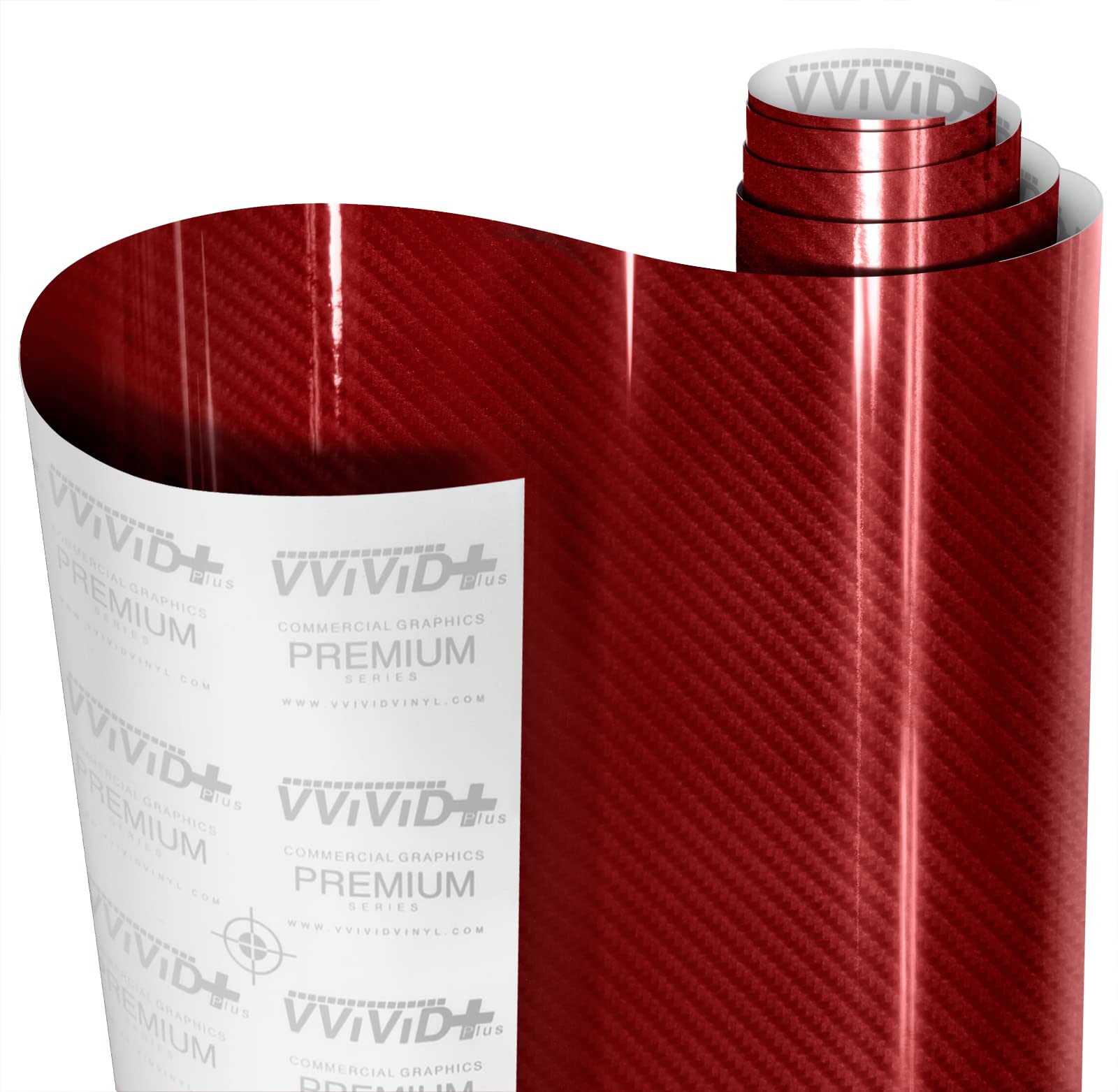 VViViD+ Red Tek R Gloss Carbon Vinyl Wrap | The VViViD Shop